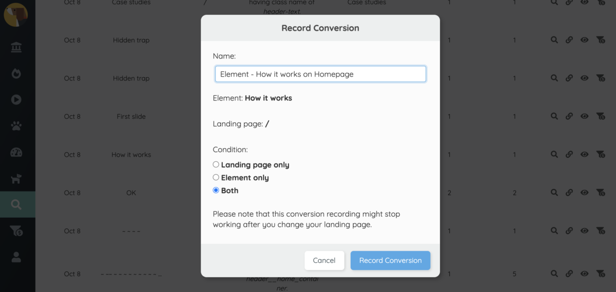 Conversions Tracking is now Available for all Plans - UXsniff